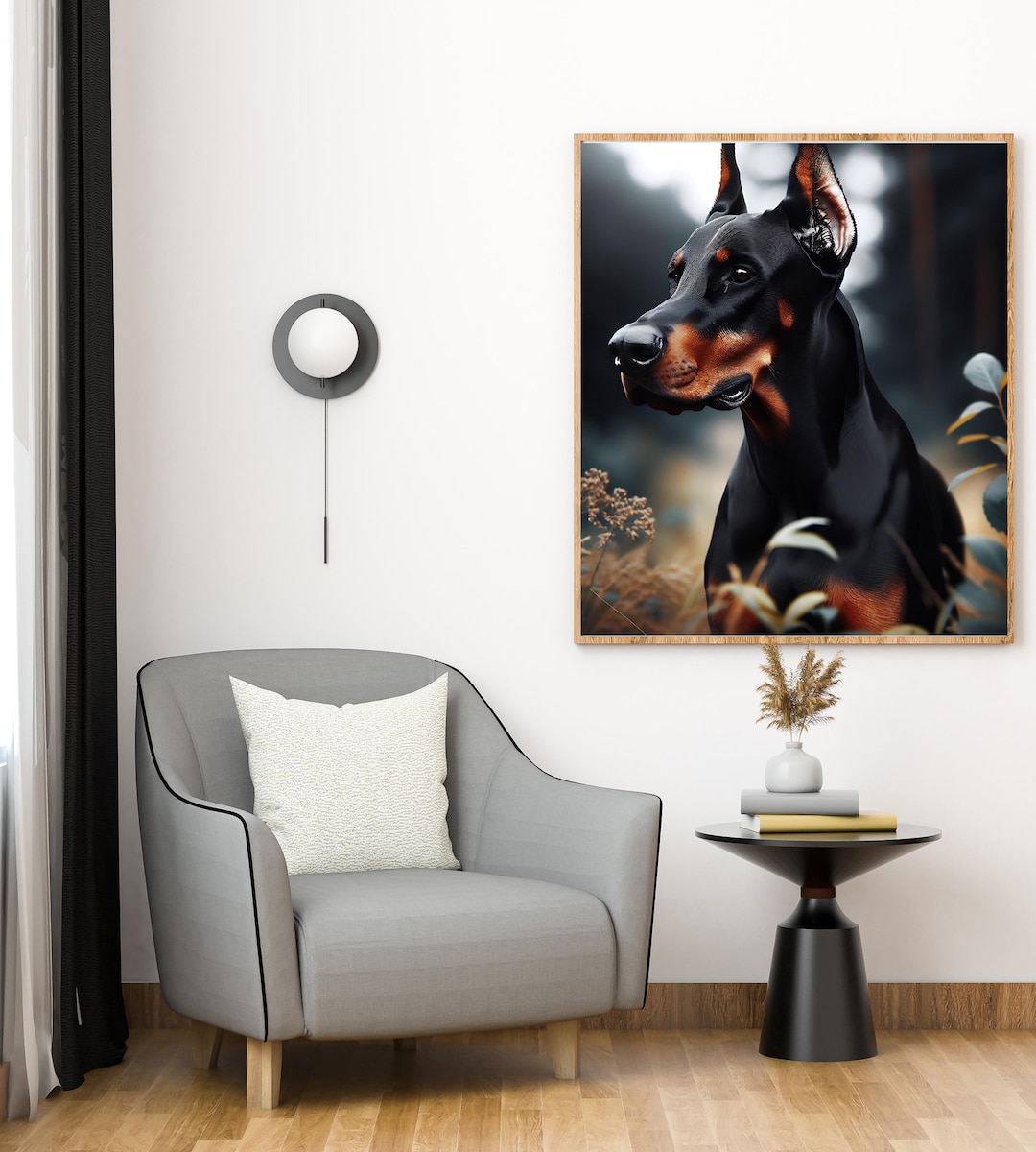 Dog Poster, Doberman Poster Set 5 Unique Doberman Dog Posters for Your ...