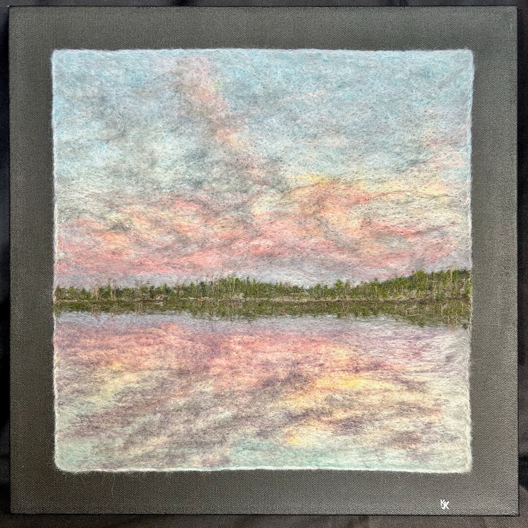 Wool Felt Painting, Needle Felting, Felt Painting, Wool Art, Fiber Art ...