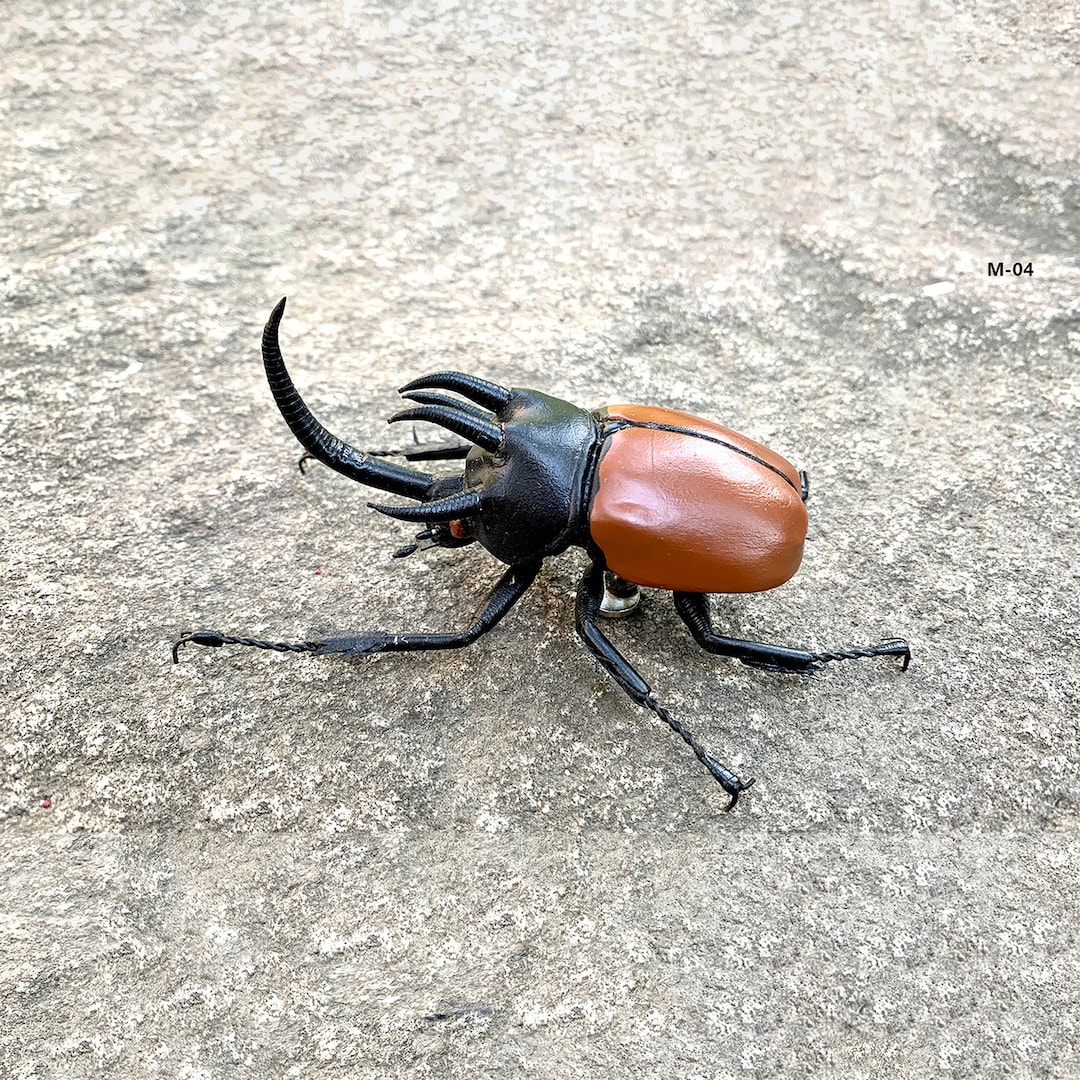 Bug Magnet, Middle Size Handmade Clay Magnet Beetle Figurine Realistic ...