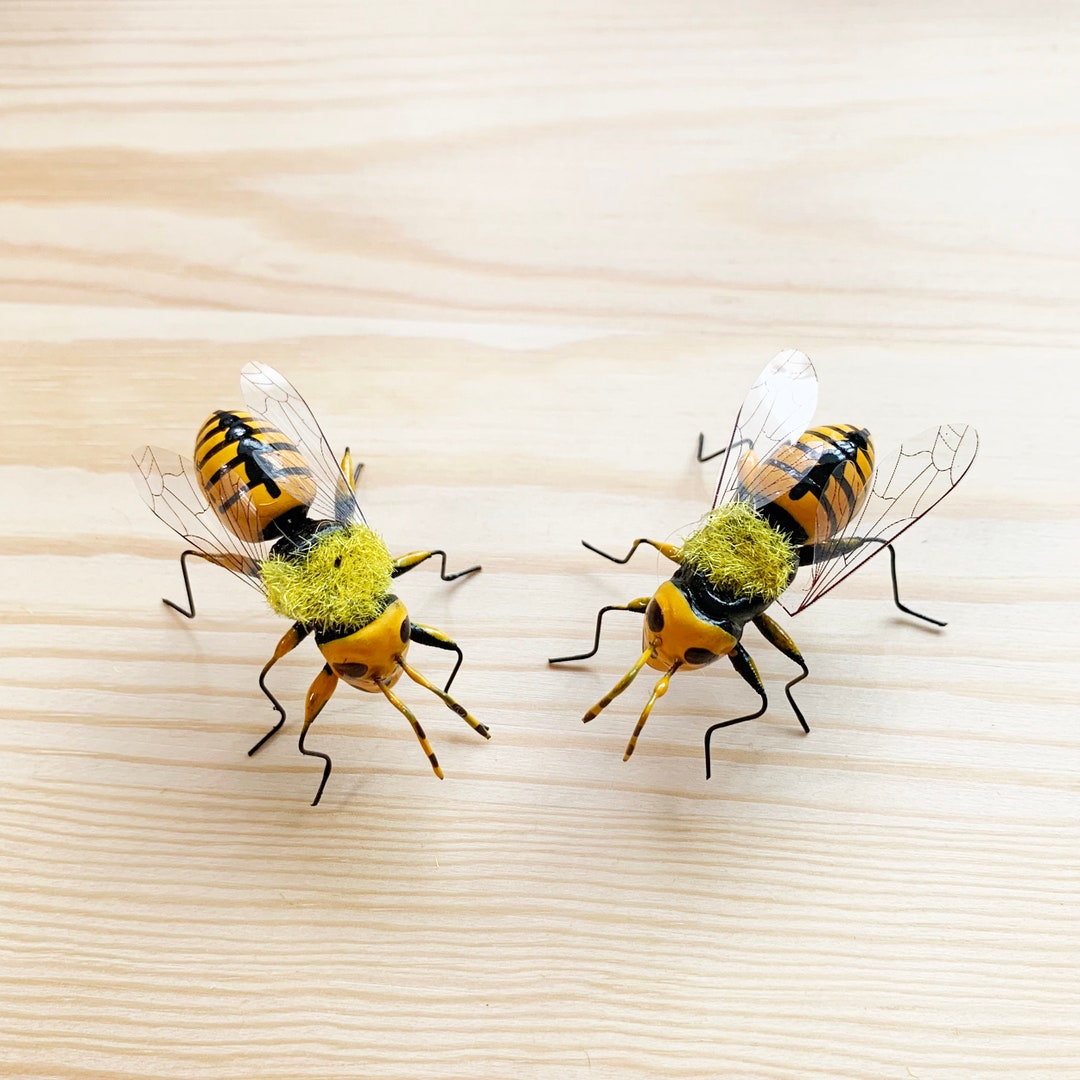Handmade Clay Wasp Magnet Set: Realistic Insect Fridge Magnets (3PCS ...