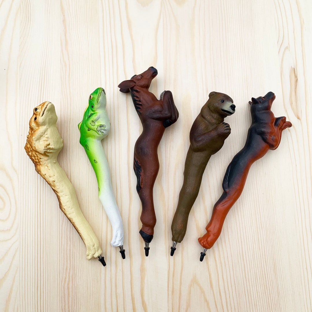Handmade 3D Animal Ballpoint Pen: Kids Stationery Gift - Etsy