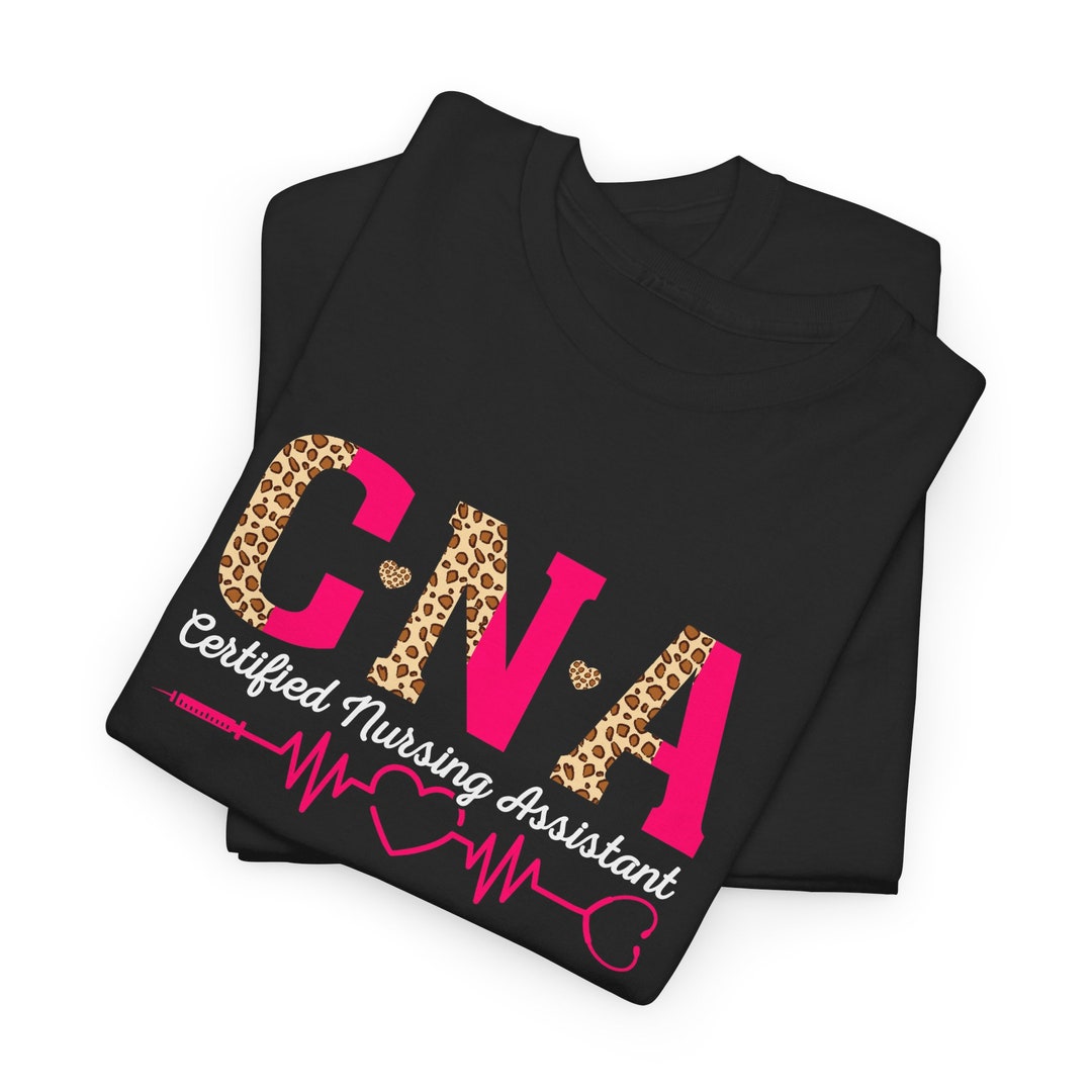 Cna Nurse Shirt, Leopard Print Cna Shirts , Cna Gifts, Cna Tee, Nurse ...
