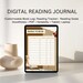 Digital Reading Journal, Book Review & Library Tracker for Goodnotes ...