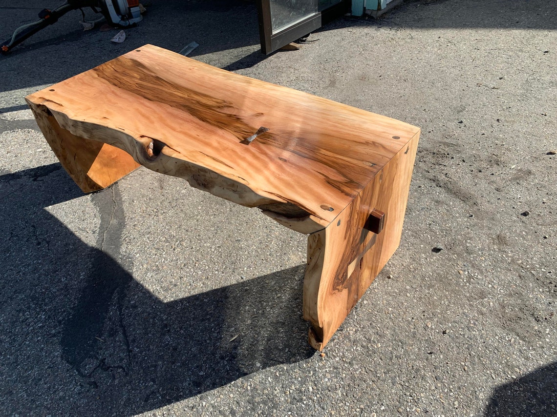 Live Edge Waterfall Coffee Table - Etsy