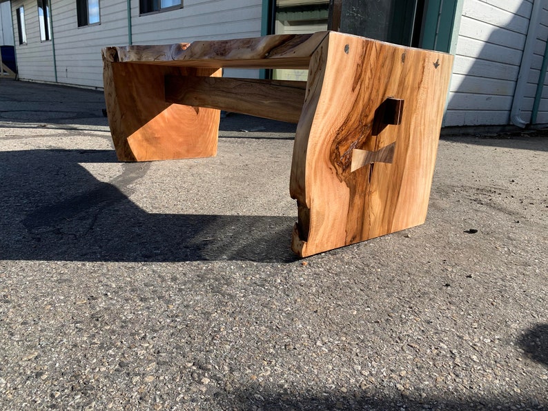 Live Edge Waterfall Coffee Table - Etsy