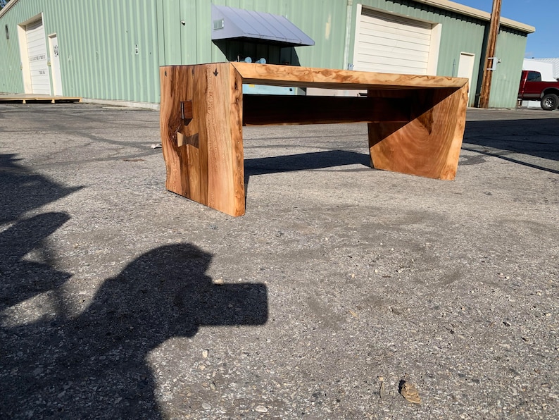 Live Edge Waterfall Coffee Table - Etsy