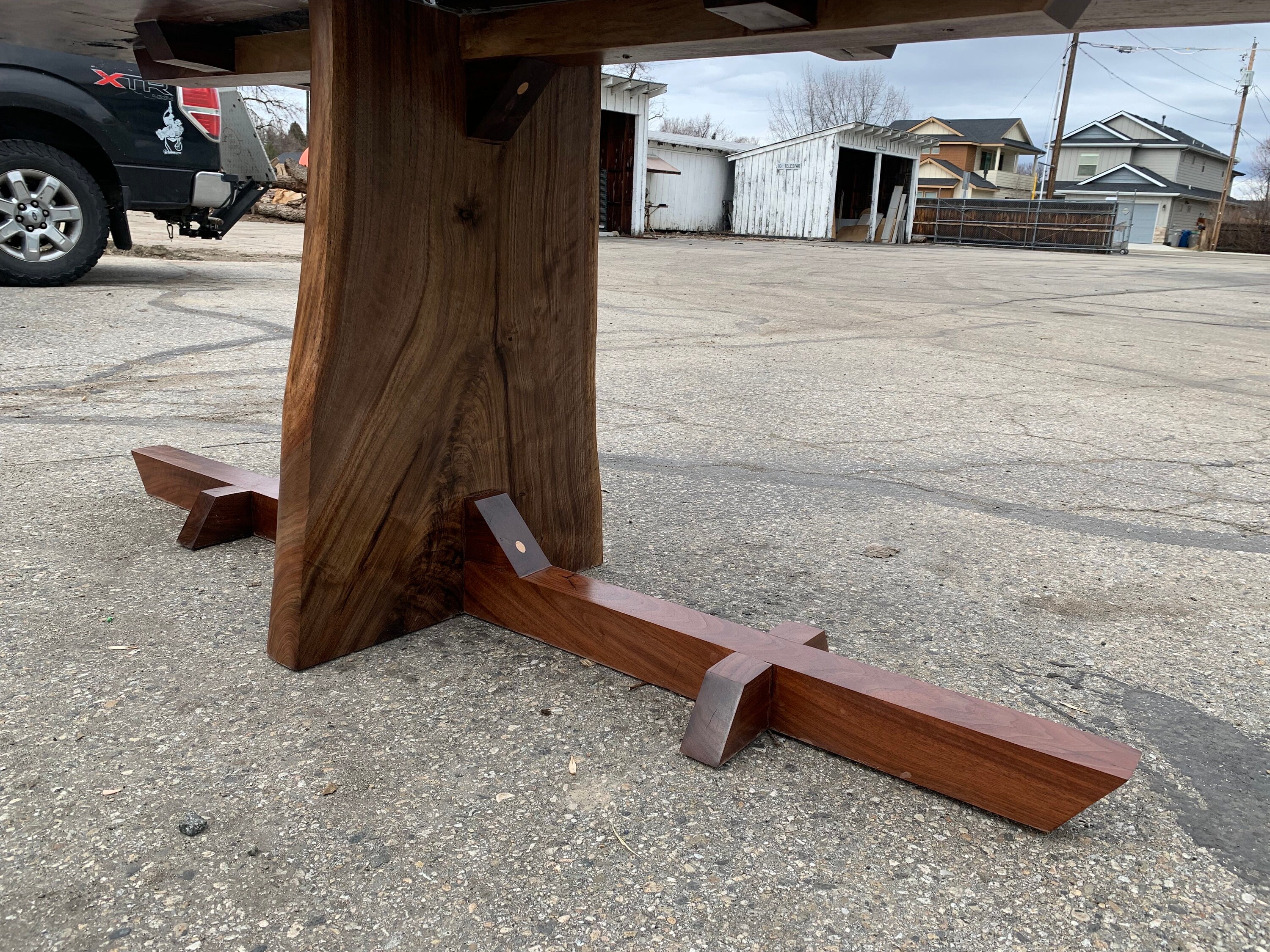 Handmade Live Edge Cantilever Table - Etsy