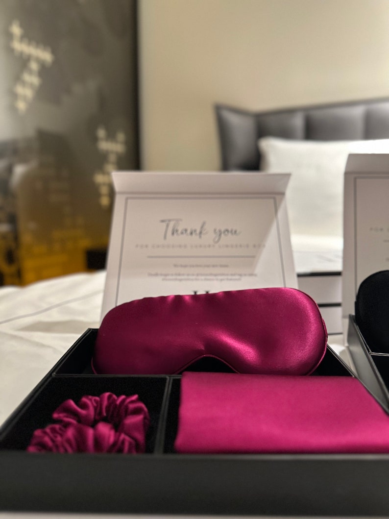 Dream Set - Silk Eye Mask, Pillow Case and Scrunchie With Gift Set - Etsy