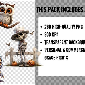 Cute Halloween Watercolor Clipart - 3 Bundles: Mummies, Owls ...