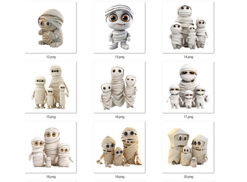 159 Cute Halloween Images - Monsters & Mummies Bundles, High-quality ...