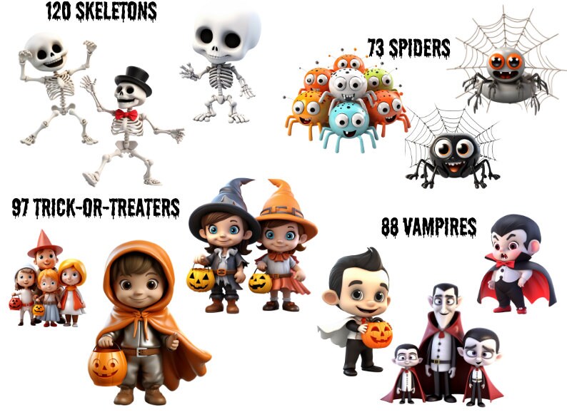 Ultimate Halloween Clipart Bundle - 1,611 High-quality Digital Images ...