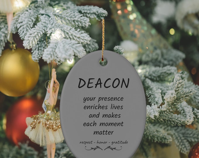 Deacon Ornament, Deacon Ordination Gifts, Gift for Deacon, Gift Ideas ...