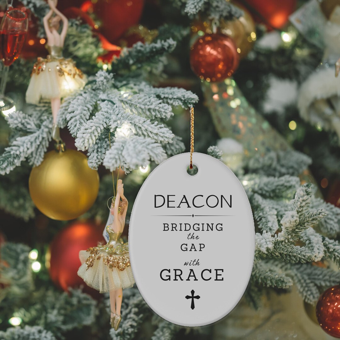 Deacon Ornament, Oval Deacon Ornament,gift for Man or Woman of Faith ...
