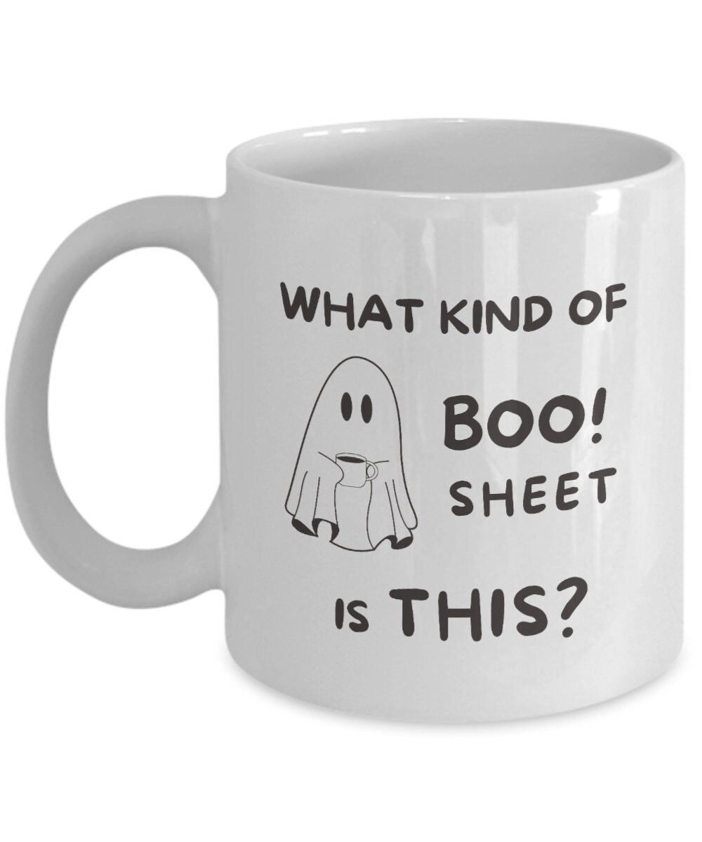 Boo Sheet Mug, Halloween Ghost Mug, Funny Halloween Coffee Cup, Gift ...