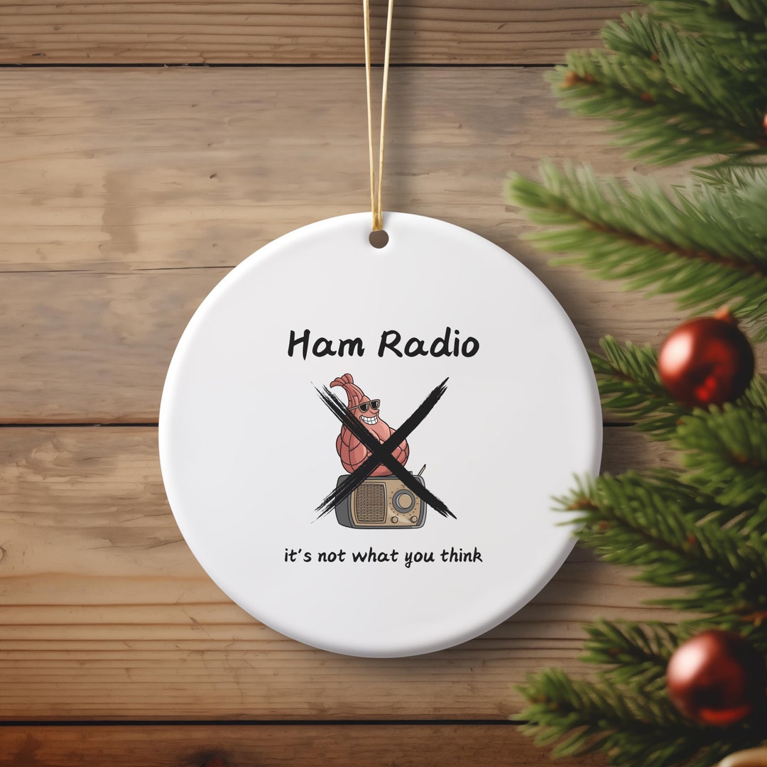 Ham Radio Ornament, Amateur Radio Operator Round Ornament, Gifts for ...