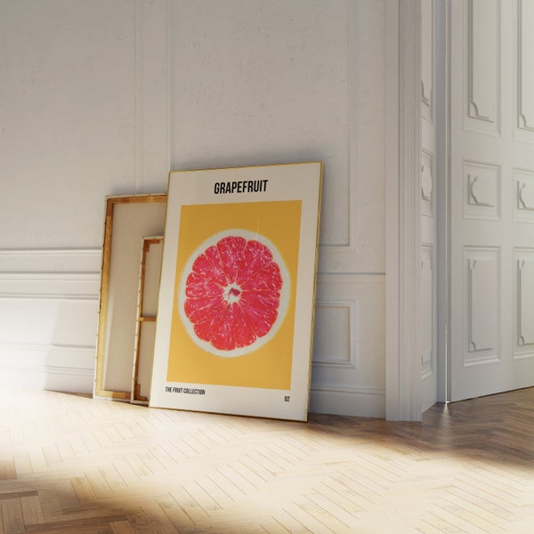 Grapefruit Print - Etsy