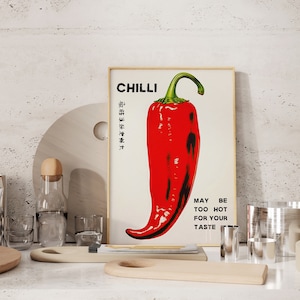Red Hot Chilli Pepper Art Print Digital Download Funny Food Joke ...