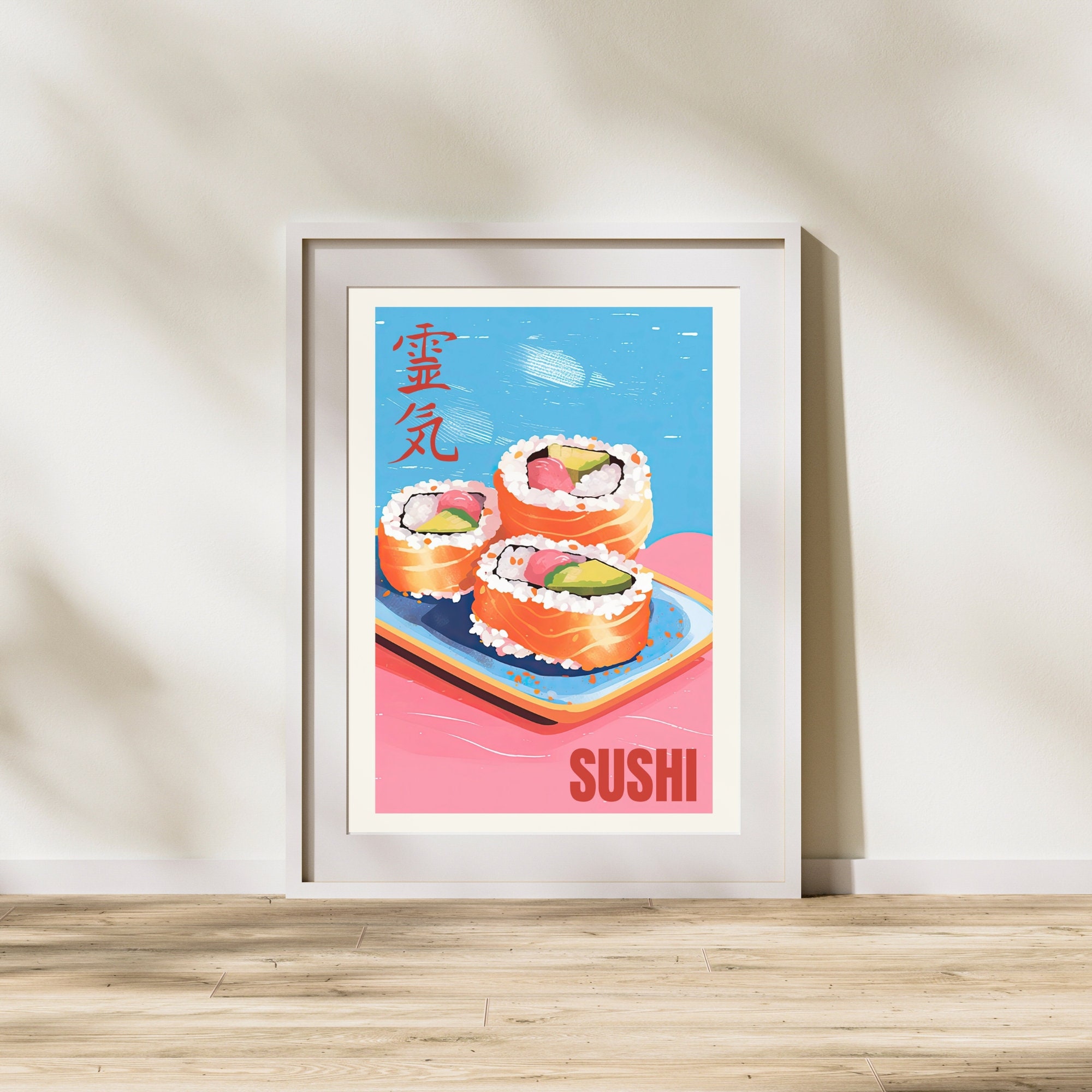Sushi Poster Food Print Modern Kitchen Decor Digital Download ...