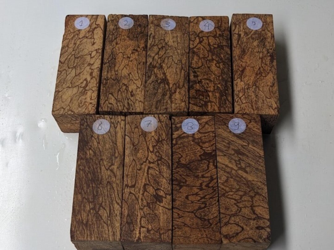 Zebra Wood Spalted Turning Blank | Exotic Spalted Hardwood Block for ...
