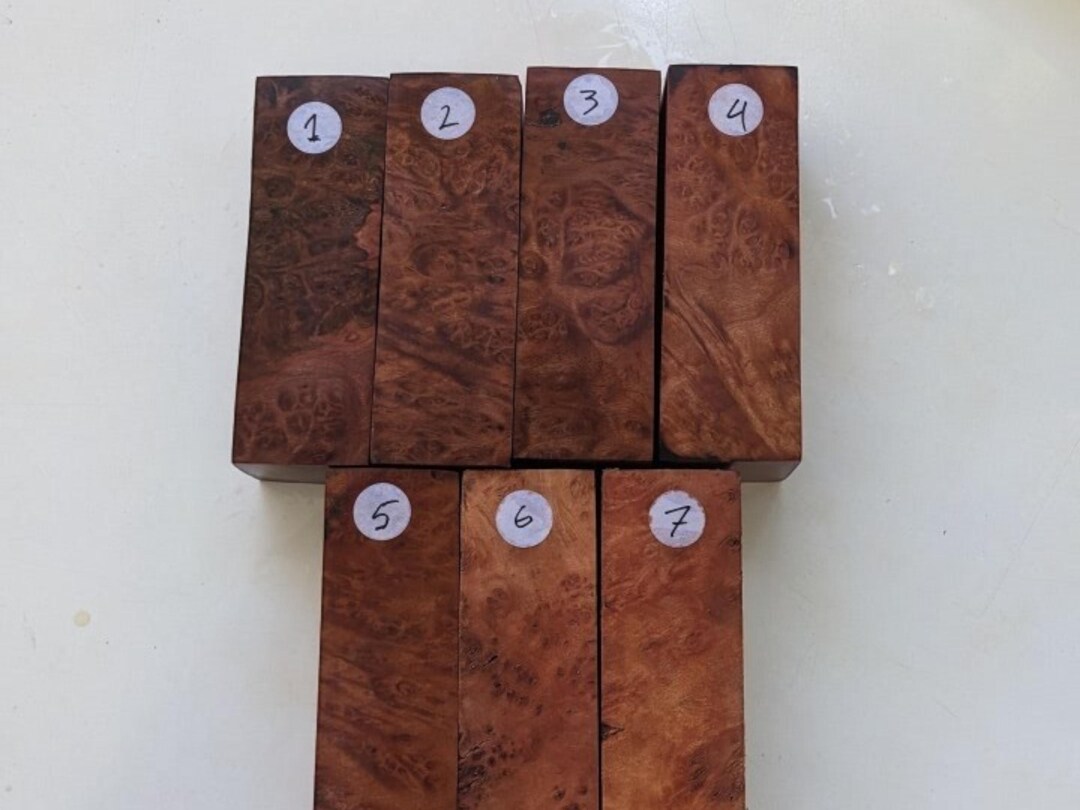 Bayur Burl Wood Block | Custom Knife Handle Blank | Exotic Wood for ...