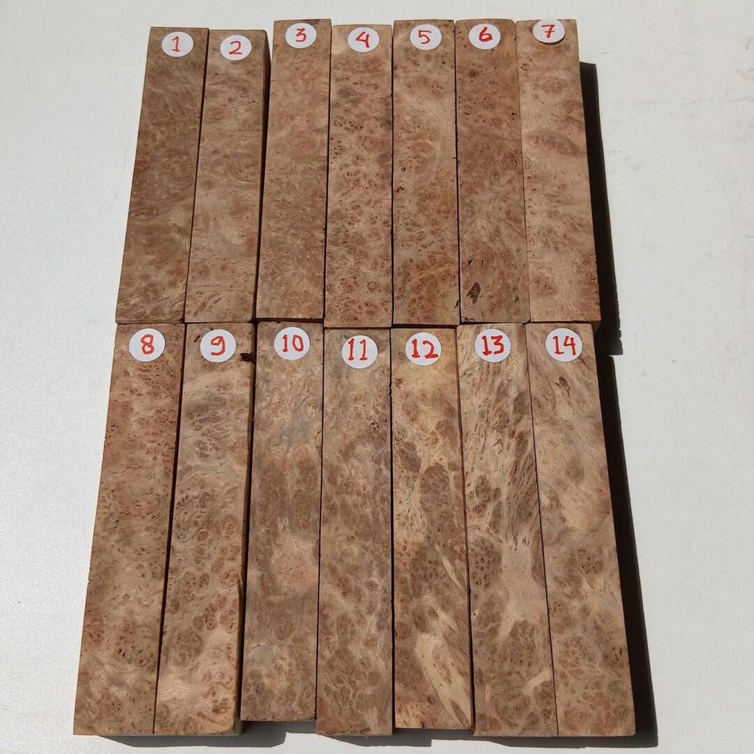 Phoebe Burl Pen Blank | Exotic Tropical Hardwood (3x3x18cm ...