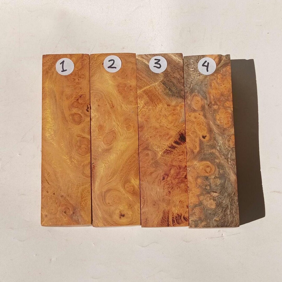 Jackfruit Burl Wood Block 4x4x20cm | Exotic Handle Blank for ...