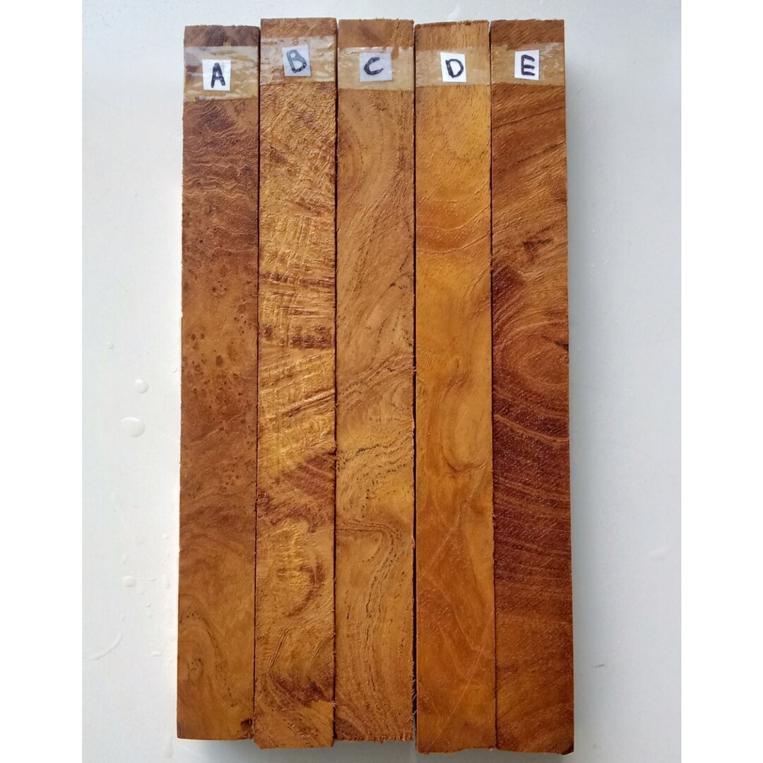 Pen Blank Teak Burl Wood | Exotic Burl Wood Block | Small Wood Working ...