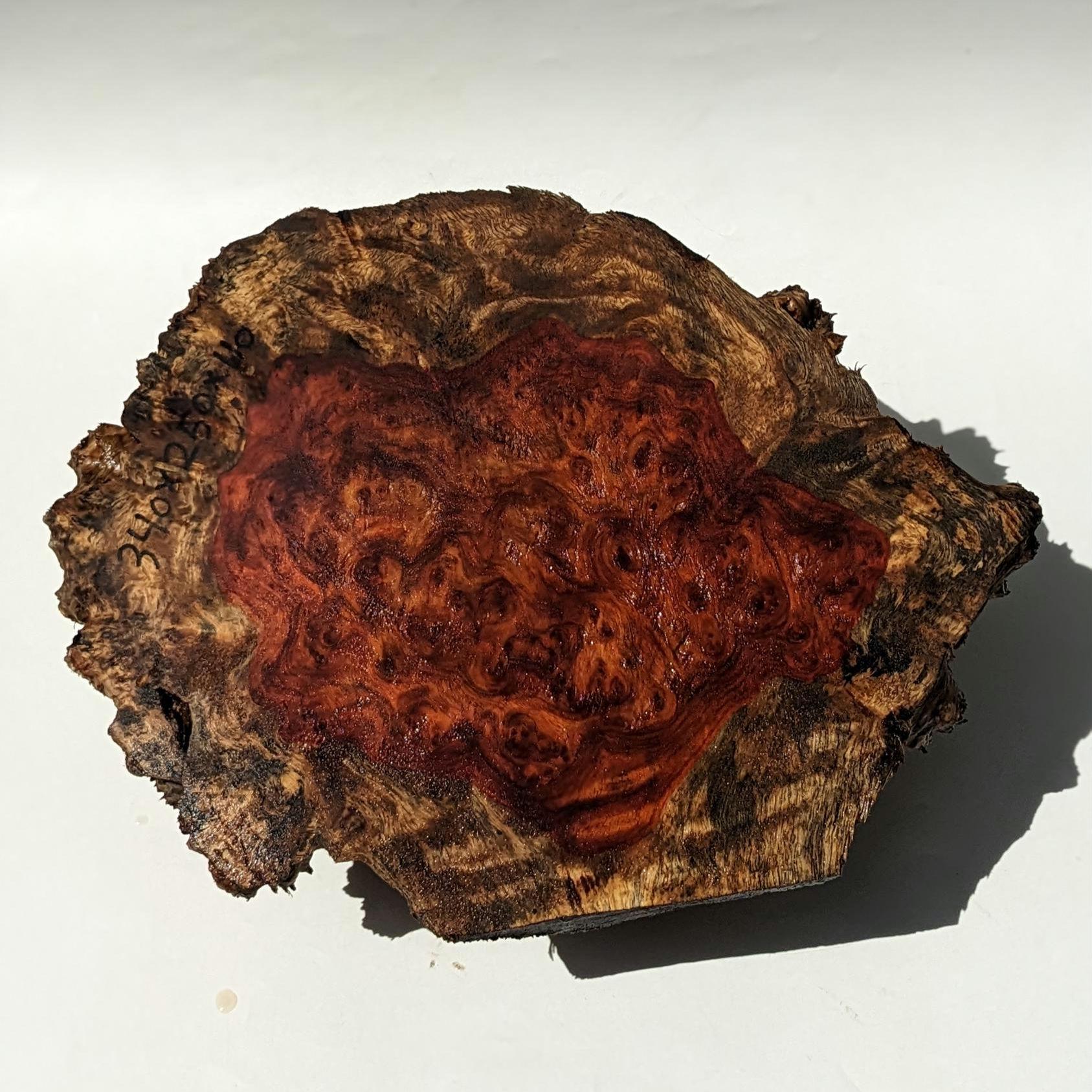 Red Amboyna Burl Wood Slab: Exotic Natural Edge Woodworking Material - Etsy