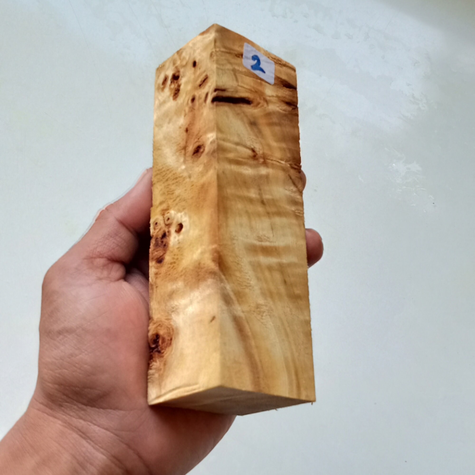 High-figure Poplar Burl Wood Block Mappa Poppa Burl Craft Blank Poplar ...