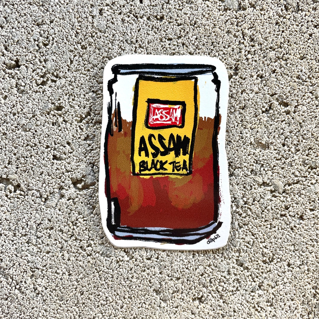 Assam Black Tea Sticker - Etsy