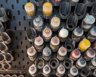 Hobby Storage Ikea Skadis Peg Board Paint Racks Holders for Testors ...