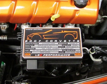 C8 Corvette Custom Aluminum Engine Bay Dress up Plaque Car Show 2020 ...