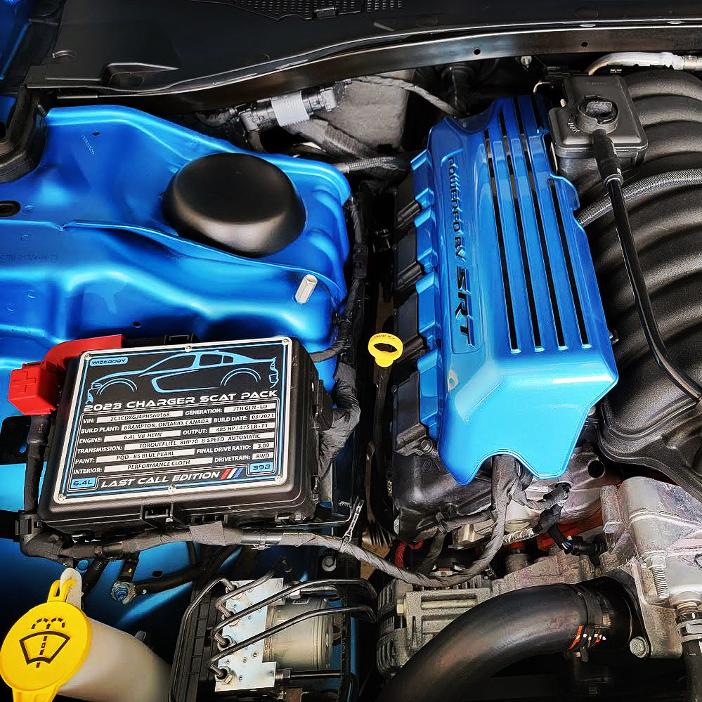 Dodge Charger Custom Aluminum Engine Bay Dress up Plaque Car Show 2008 ...