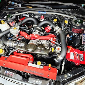 Subaru WRX STI Custom Aluminum Engine Bay Dress up Plaque Car Show 2002 ...