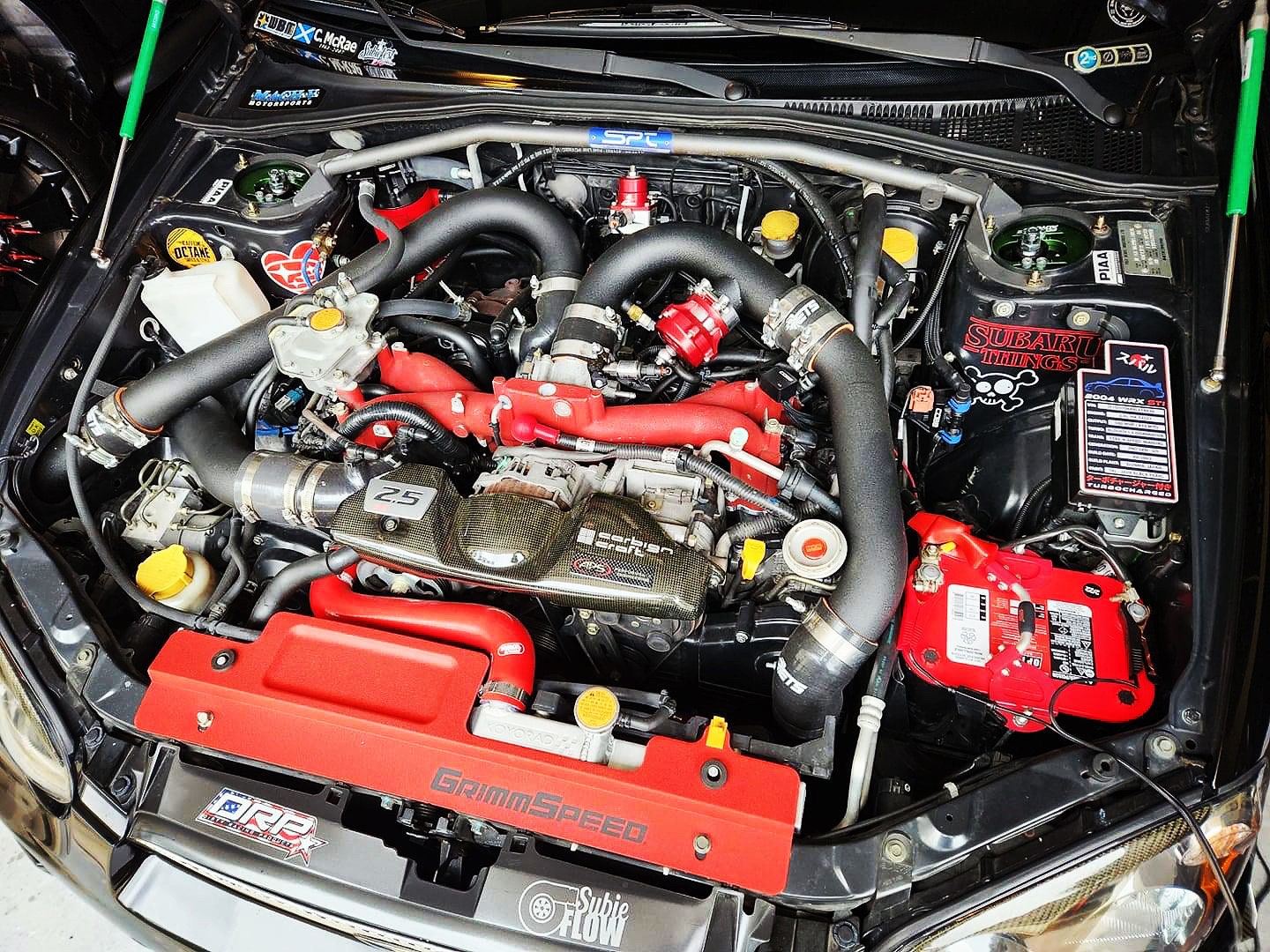 Subaru WRX STI Custom Aluminum Engine Bay Dress up Plaque Car Show 2002 ...