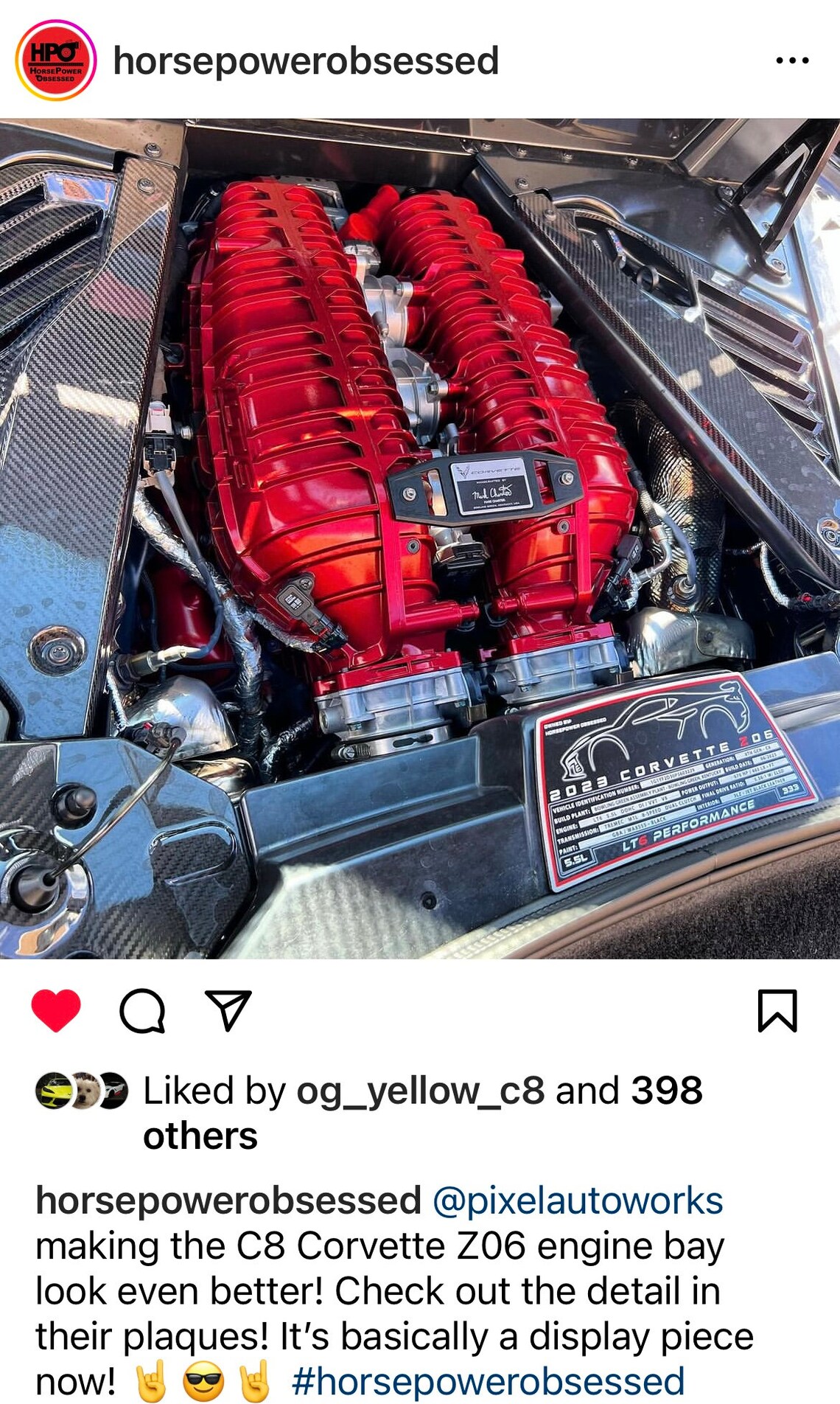 C8 Corvette Custom Aluminum Engine Bay Dress up Plaque Car Show 2020 ...