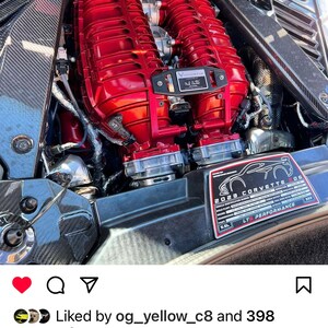 C8 Corvette Custom Aluminum Engine Bay Dress up Plaque Car Show 2020 ...