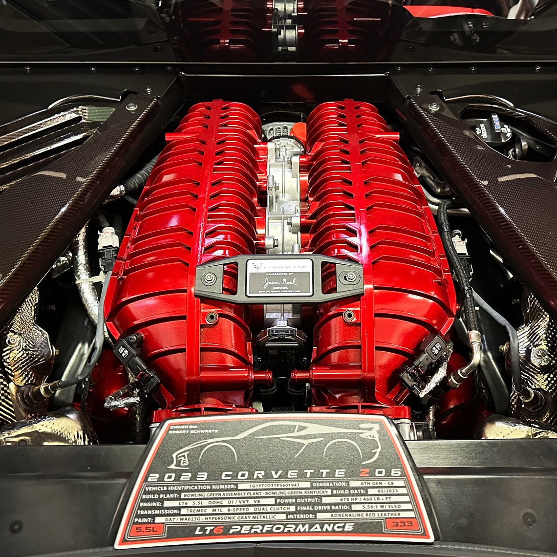 C8 Corvette Custom Aluminum Engine Bay Dress up Plaque Car Show 2020 ...