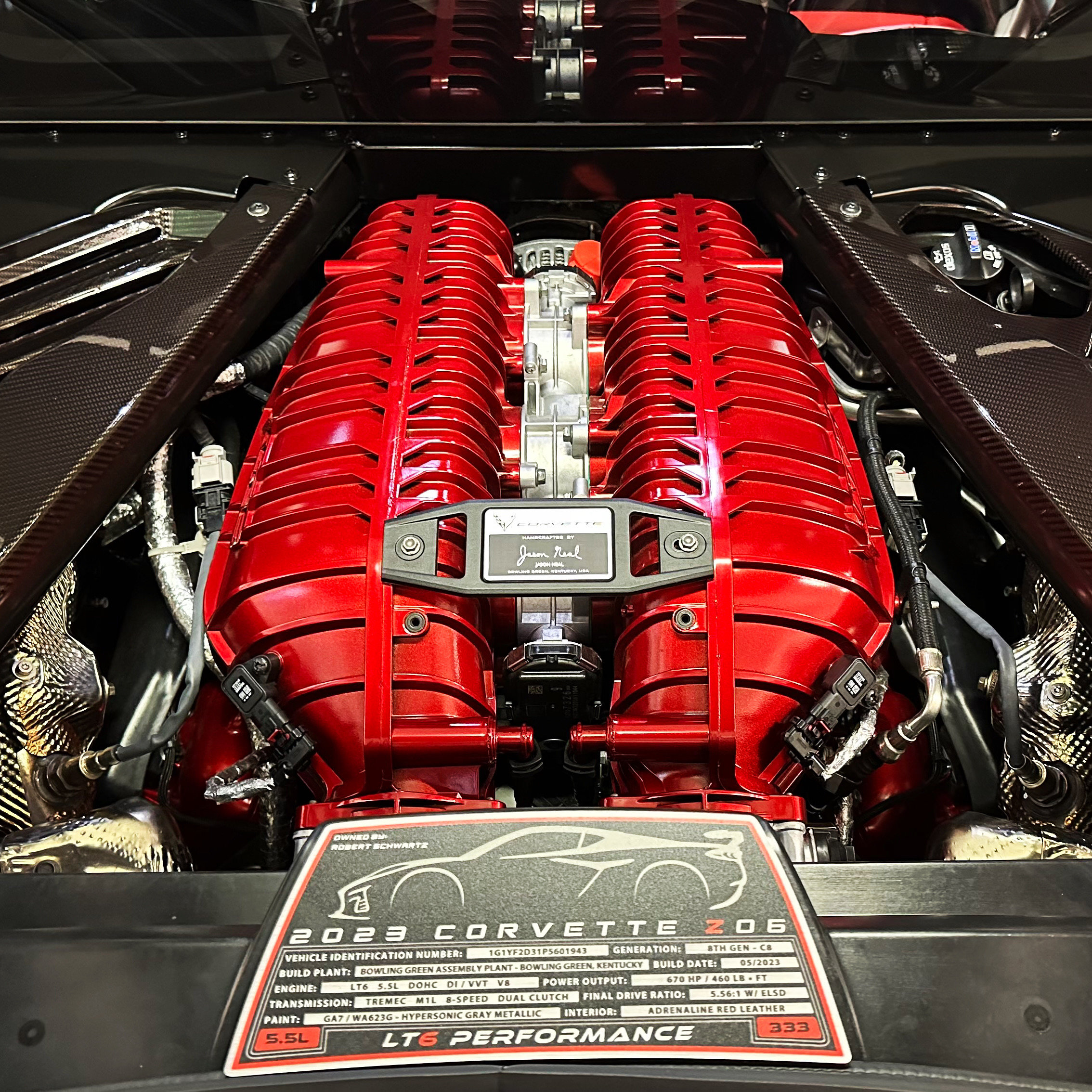 C8 Corvette Custom Aluminum Engine Bay Dress up Plaque Car Show 2020 ...