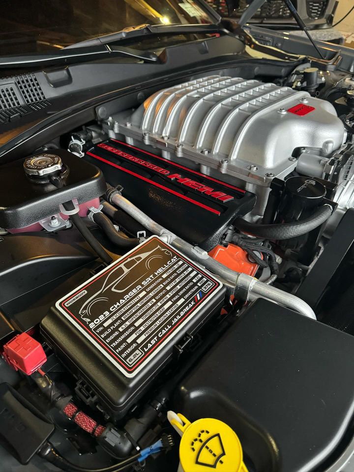 Dodge Charger Custom Aluminum Engine Bay Dress up Plaque Car Show 2008 ...