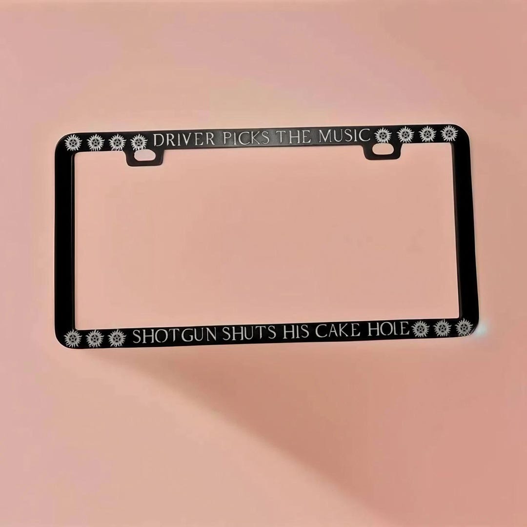 Supernatural License Plate Frame - Etsy