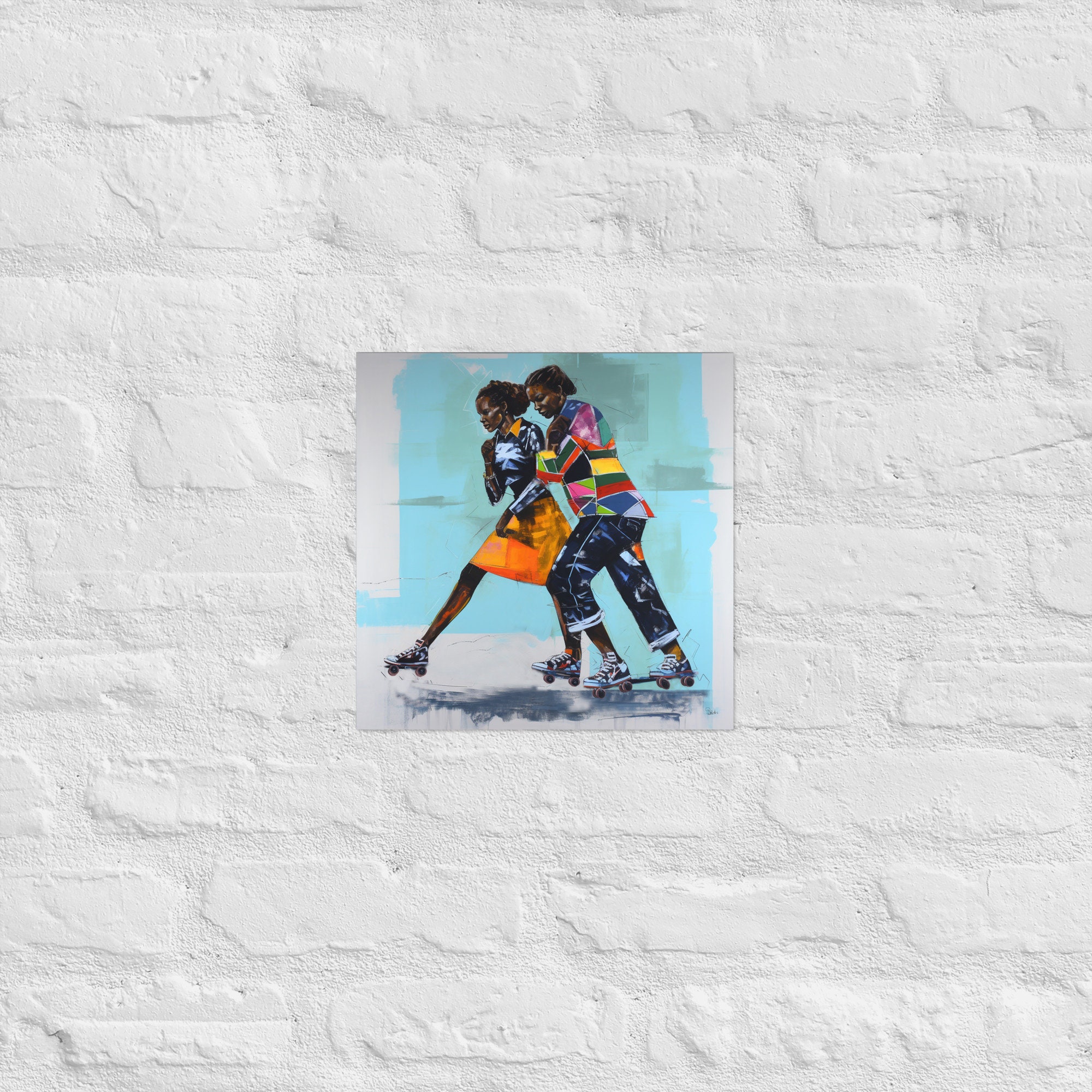 Roller Skate Poster//everlasting Love Skate Poster/african American Art ...