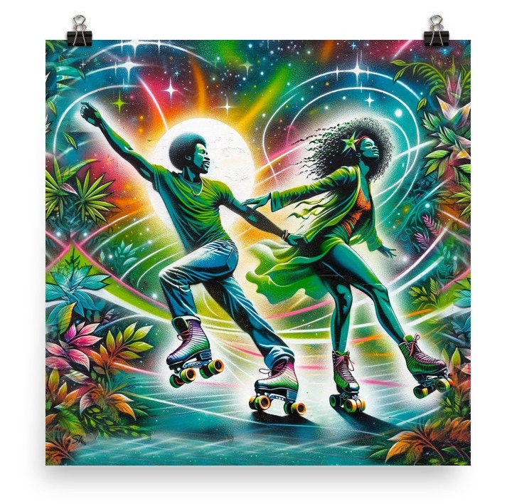 Our Roller Skate Posters Are Made From Our Original Skate Art. This ...