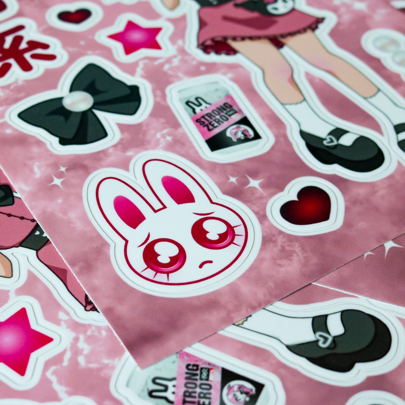 Jirai Kei / Yami Kawaii Harajuku Fashion Anime Vinyl Stickers Sheet - Etsy