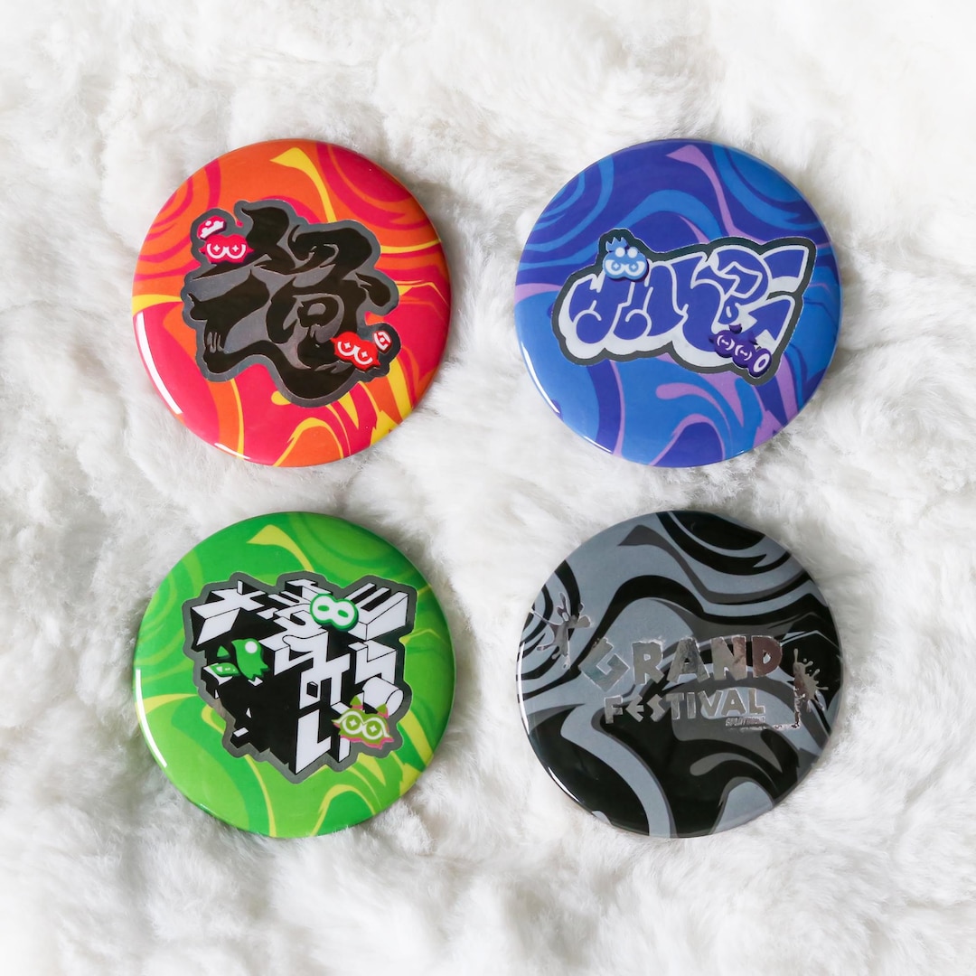 Splatoon 3 GRAND FESTIVAL 58mm Pins / Badges / Buttons - Etsy