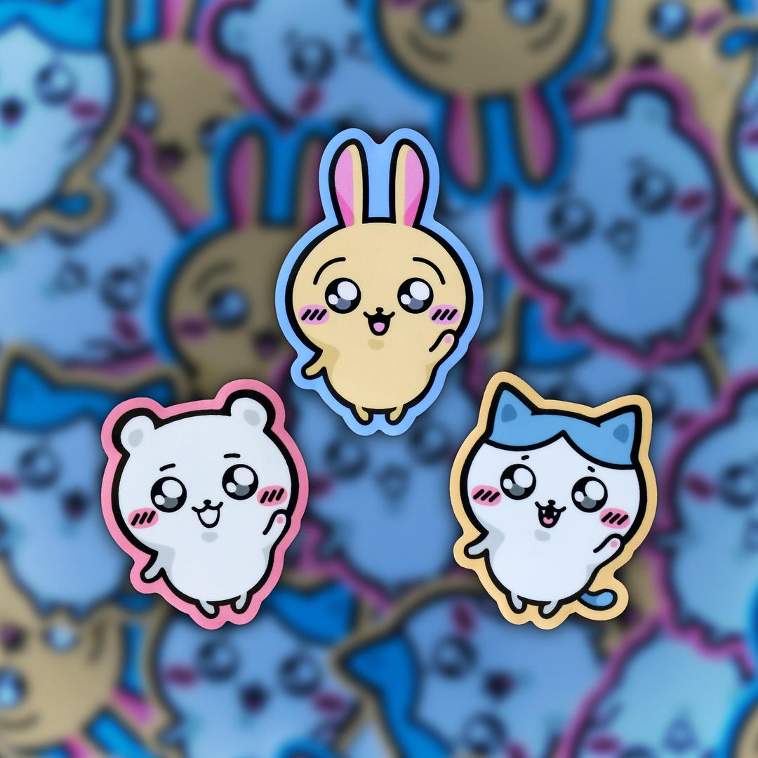 Chiikawa Vinyl Stickers - Etsy
