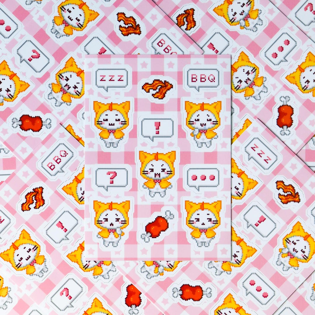 MOMO A6 Vinyl Stickers Sheet - Etsy