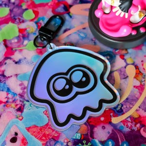 Holographic Splatoon Acrylic Keychains - Etsy