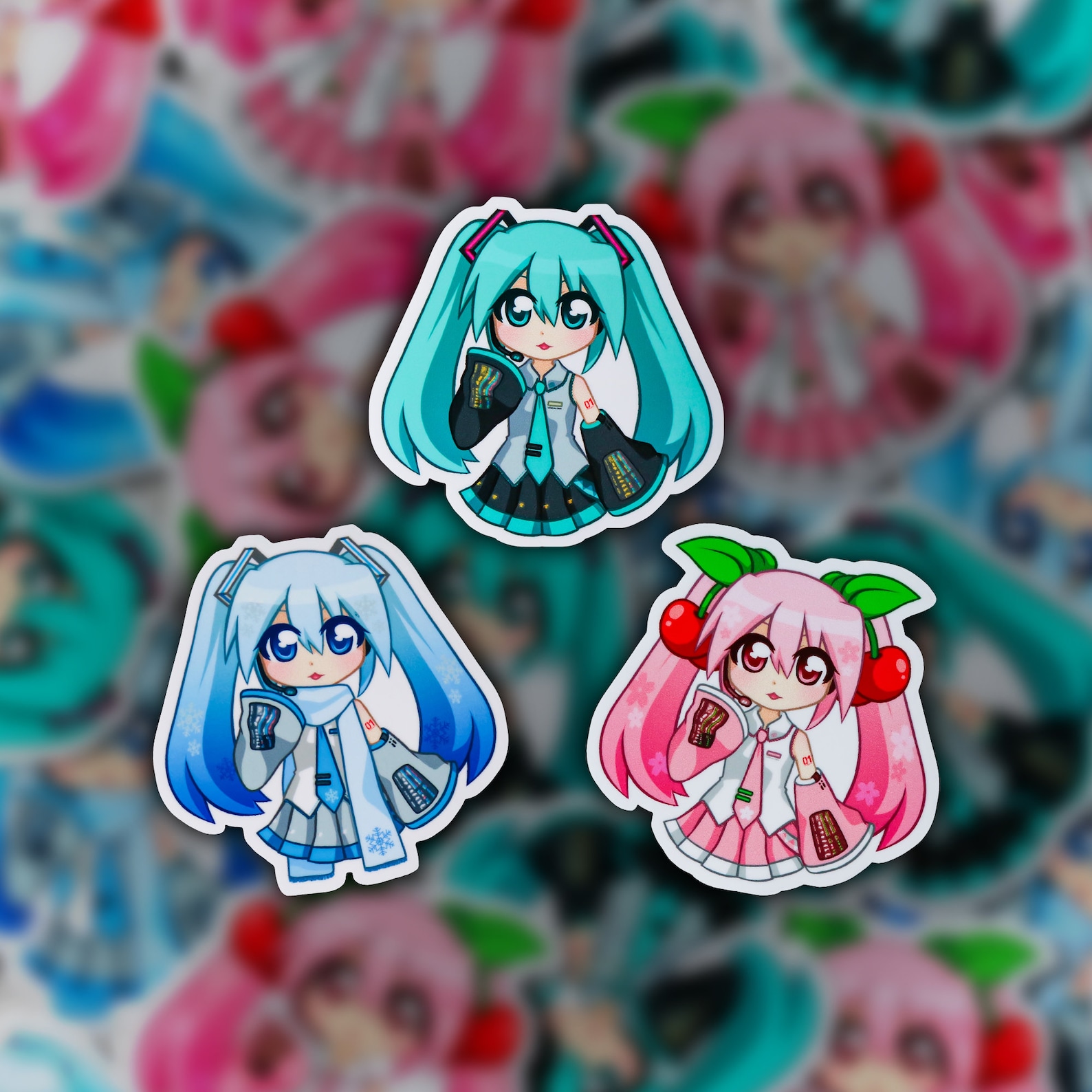 Hatsune Miku Vinyl Stickers - Etsy