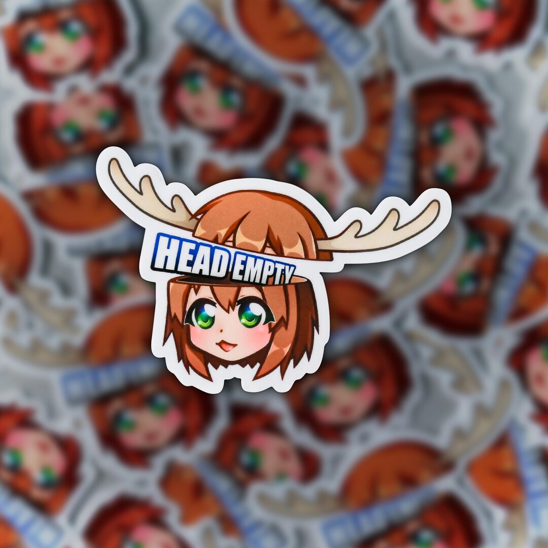 Shikanoko Head Empty Vinyl Sticker - Etsy